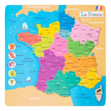 PUZZLE DUO EN BOIS FRANCE ET REGIONS
