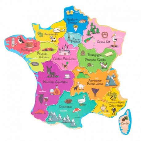 PUZZLE DUO EN BOIS FRANCE ET REGIONS