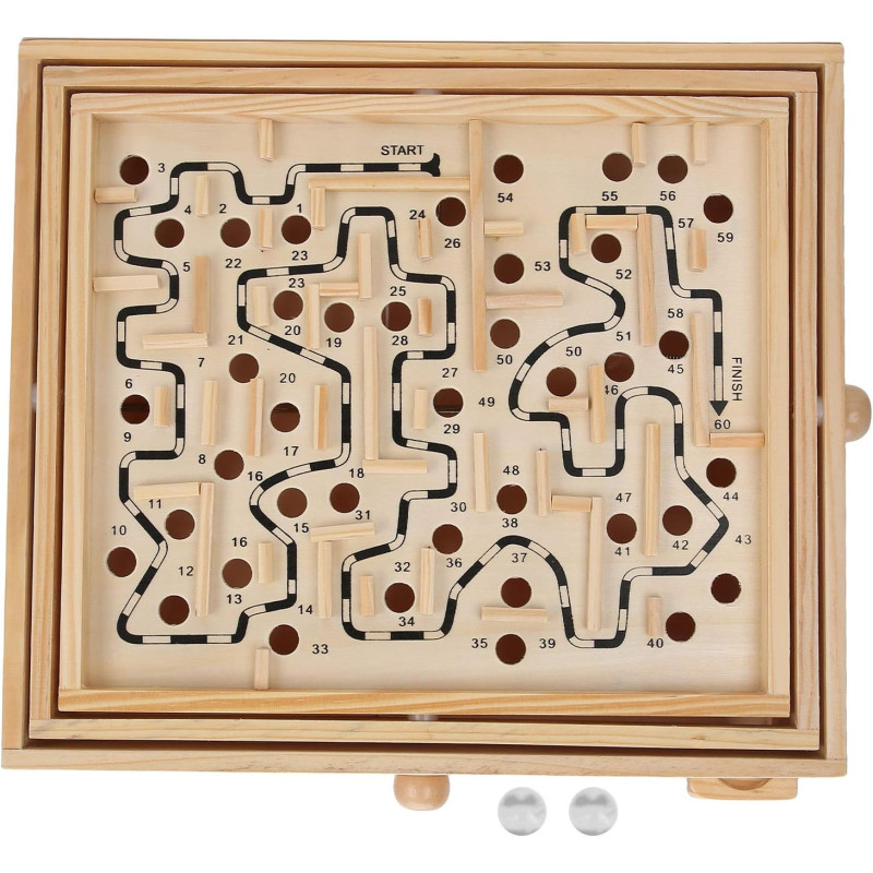 Labyrinthe en Bois éducatif.